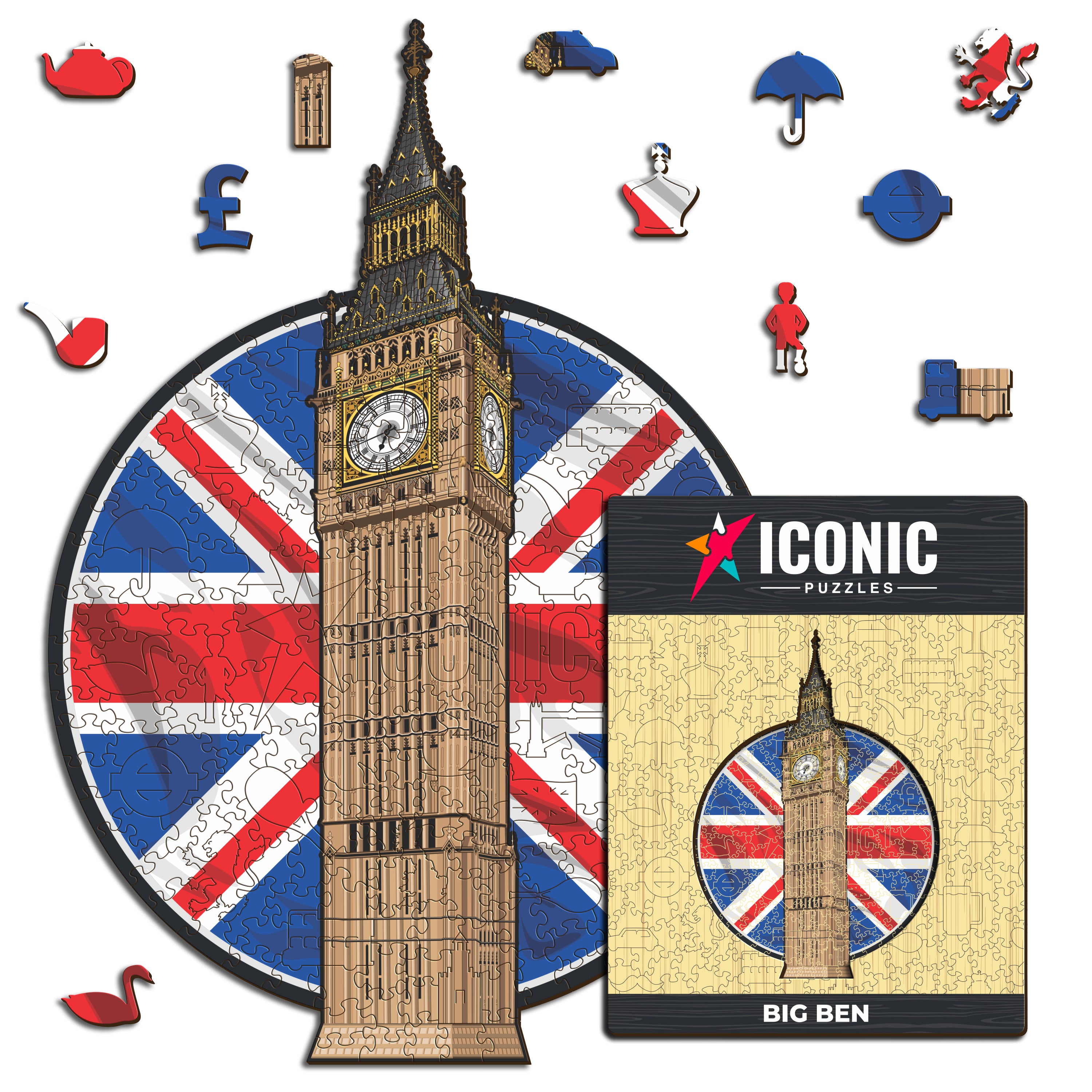 Big Ben - Rompecabezas de Madera – Iconic Puzzles ES