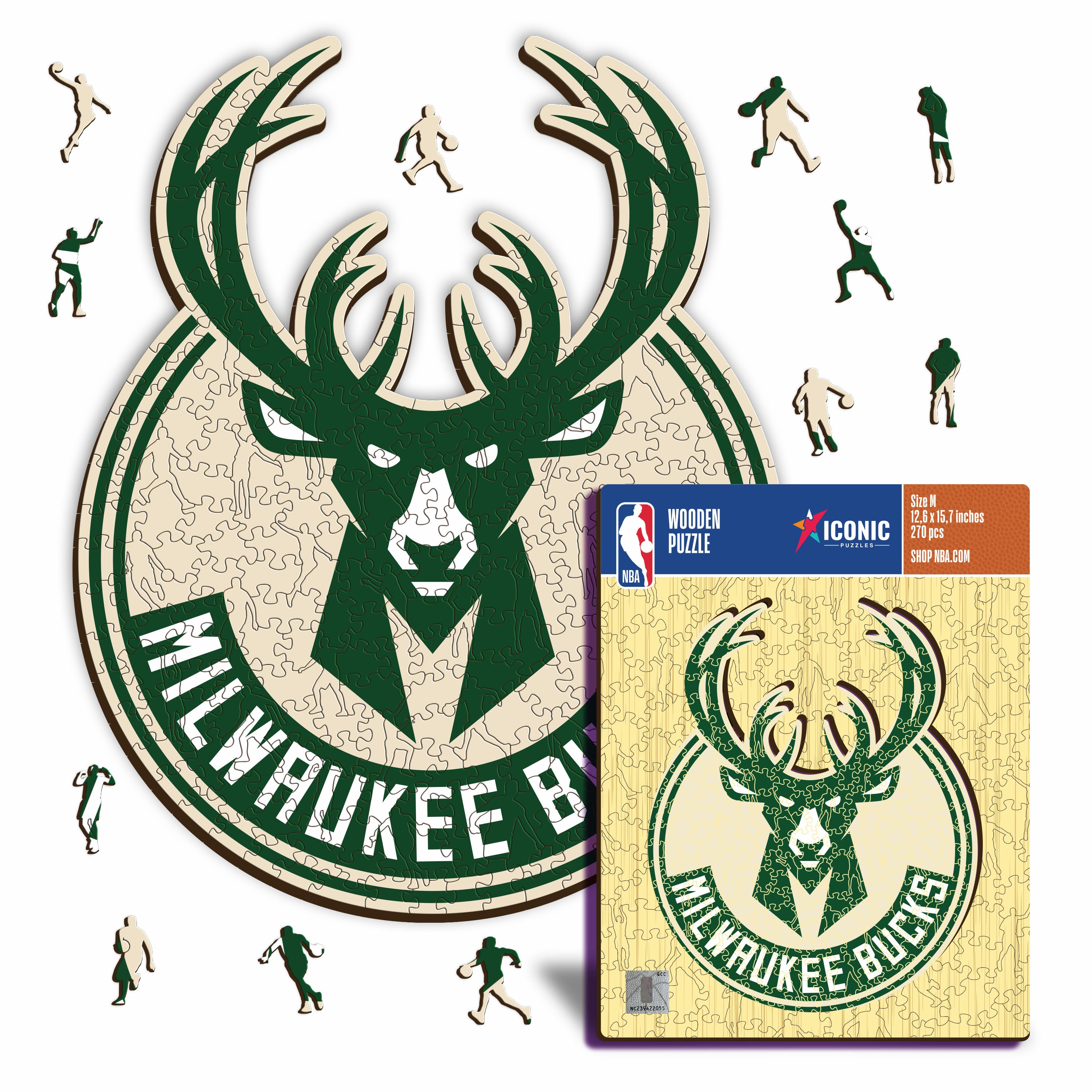 Milwaukee Bucks™ - Puzzle de Madera – Iconic Puzzles ES